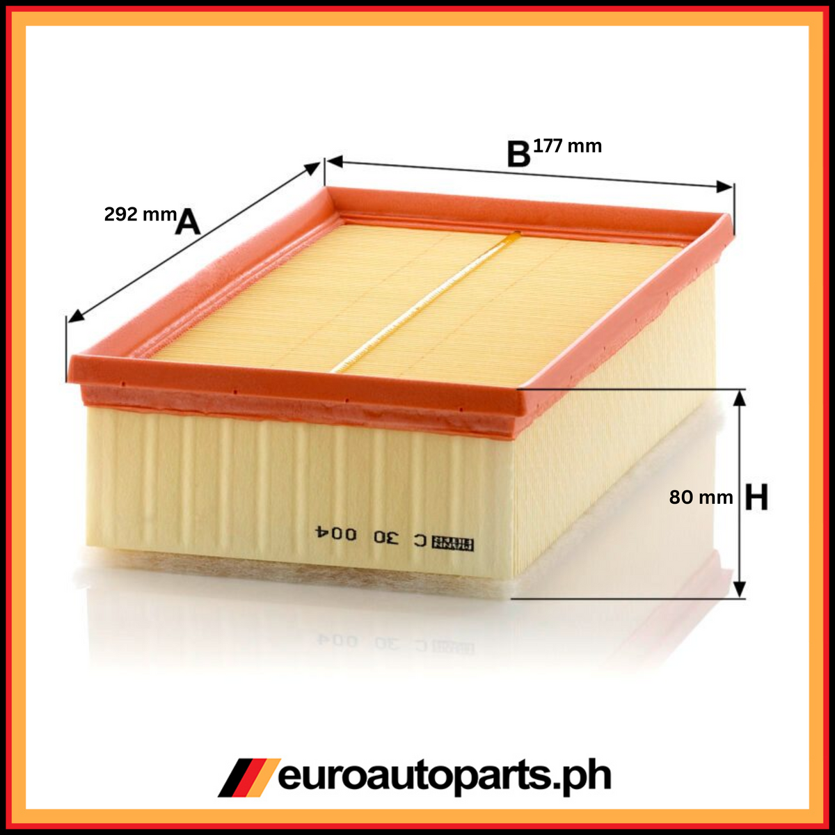 Air Filter / 5QM 129 620 A / Mann / Audi – Euro Auto Parts Center Inc.