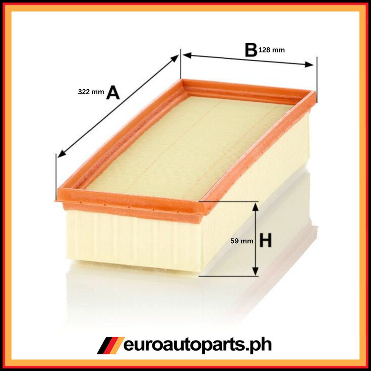 Air Filter / 8K0 133 843 E / Mann / Audi – Euro Auto Parts Center Inc.