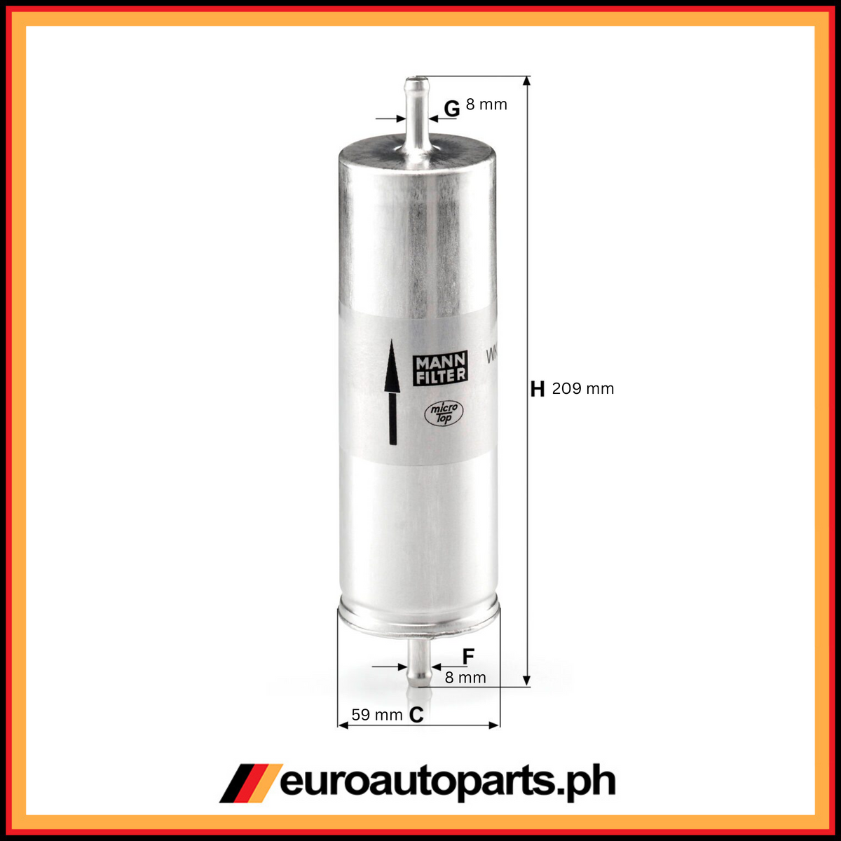 Fuel Filter / 13 32 1 720 102 / Mann / BMW – Euro Auto Parts Center Inc.